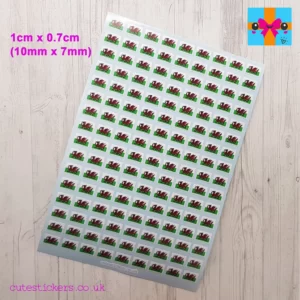 Welsh Flag Mini Planner Stickers - Cute Stickers