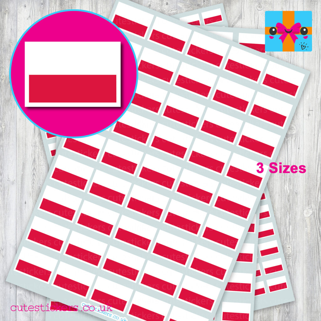 254 World Country & Flag Stickers by Cute Stickers