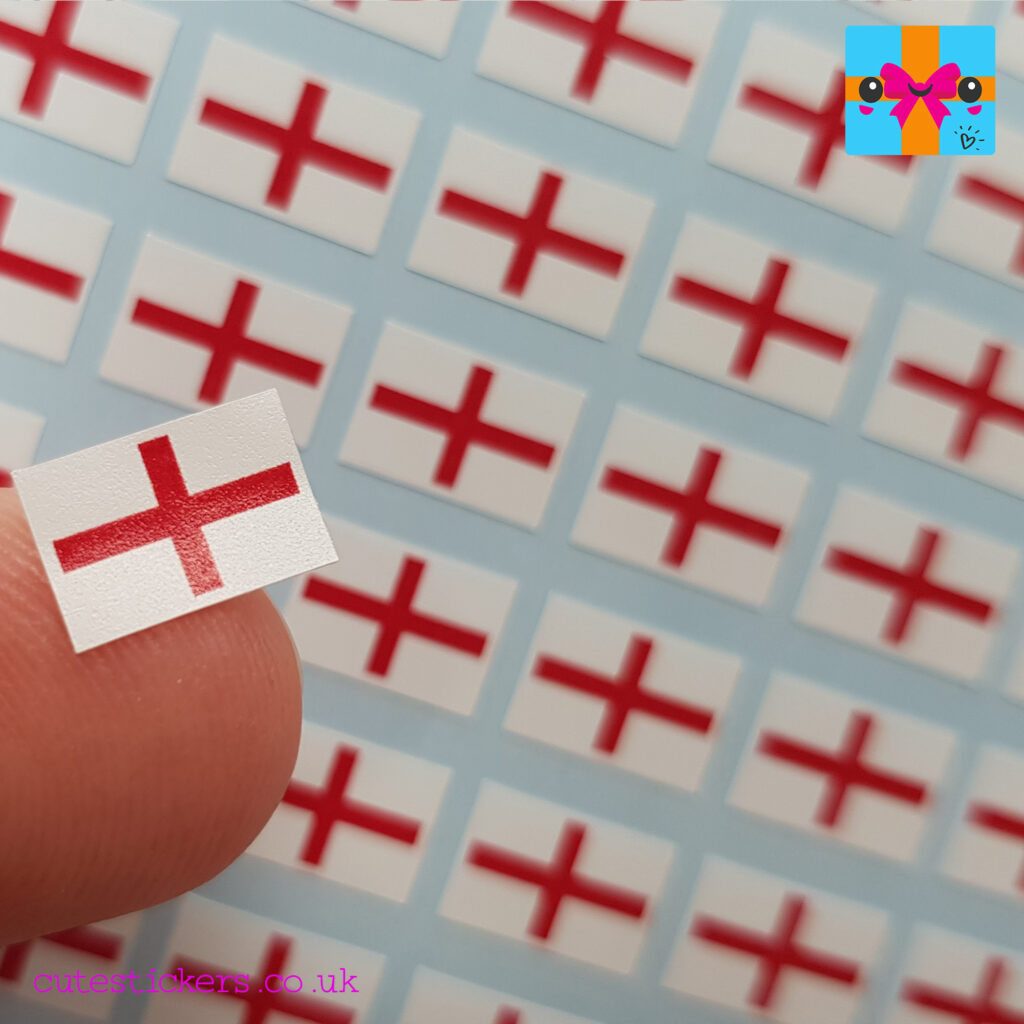 England St Georges Cross English Flag Stickers - Cute Stickers