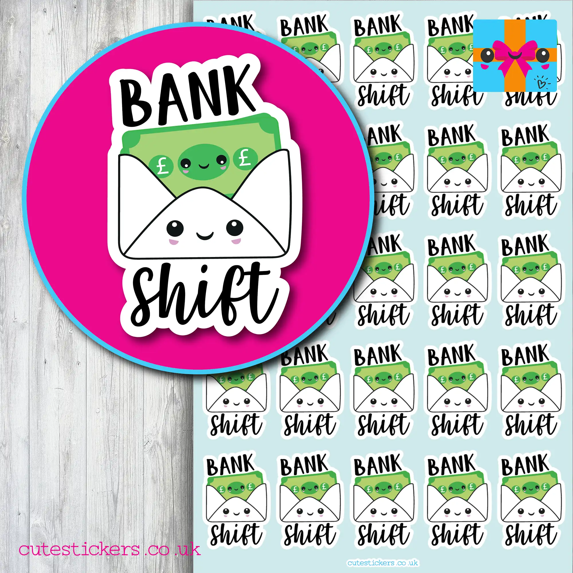 Bank Shift Planner Stickers - Cute Stickers